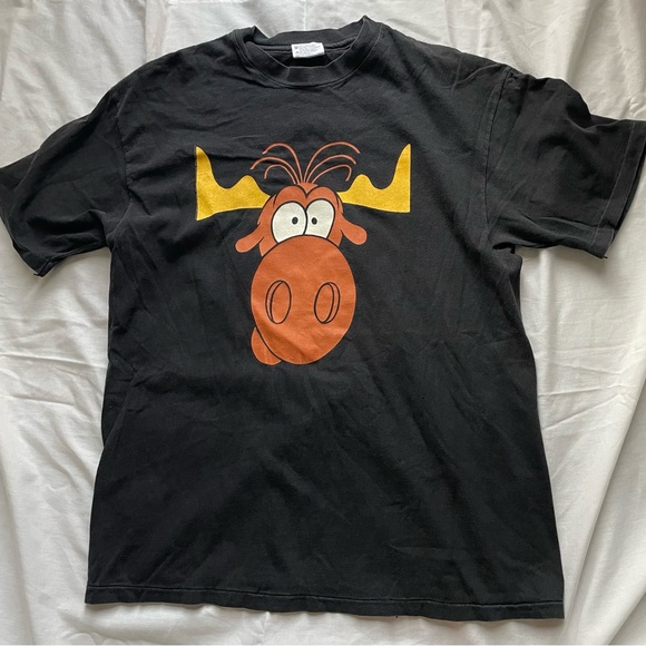 Taco Bell | Shirts | Vintage 9s Taco Bell Bullwinkle Promo Shirt L ...
